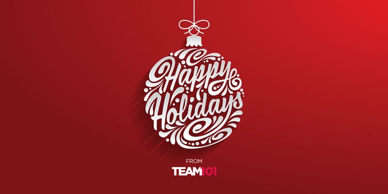 Happy Holidays from Team101