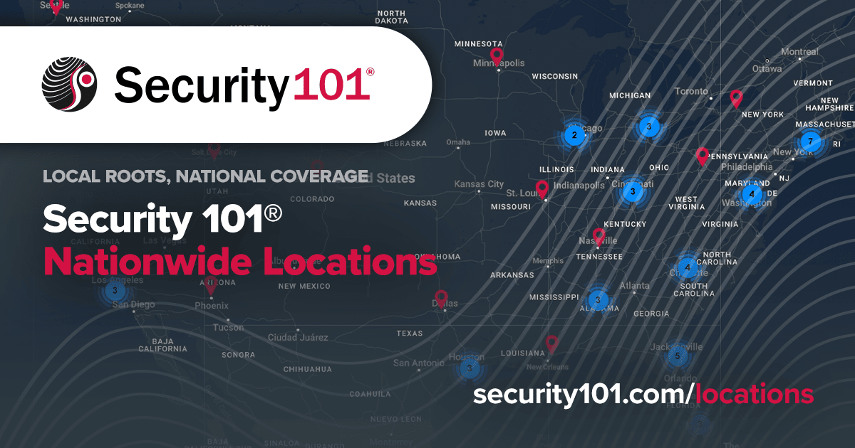 Security 101 Nationwide Locations